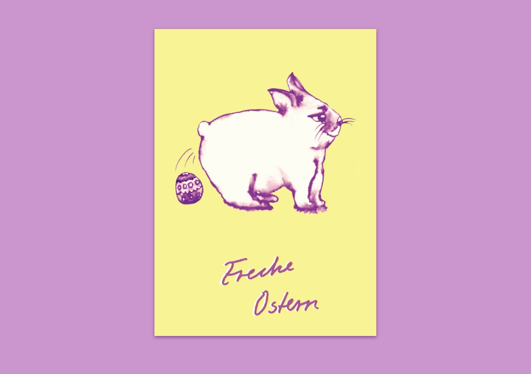 Naughty Easter a Cute Feast for the Eyes With Egg and Rabbit, Happy ...