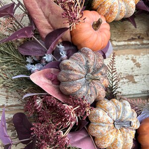 Rustic Fall Wreath for Front Door, Primitive Fall Wreath for Door ...