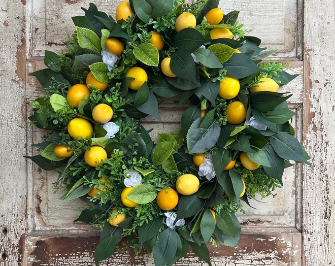 Lemon Wreath - Etsy