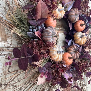 Rustic Fall Wreath for Front Door, Primitive Fall Wreath for Door ...