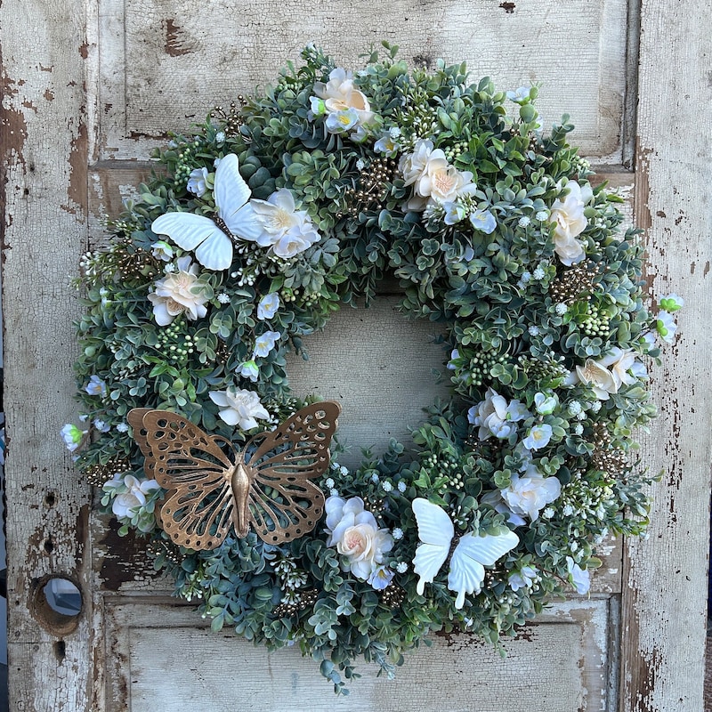 Butterfly Wreath - Etsy