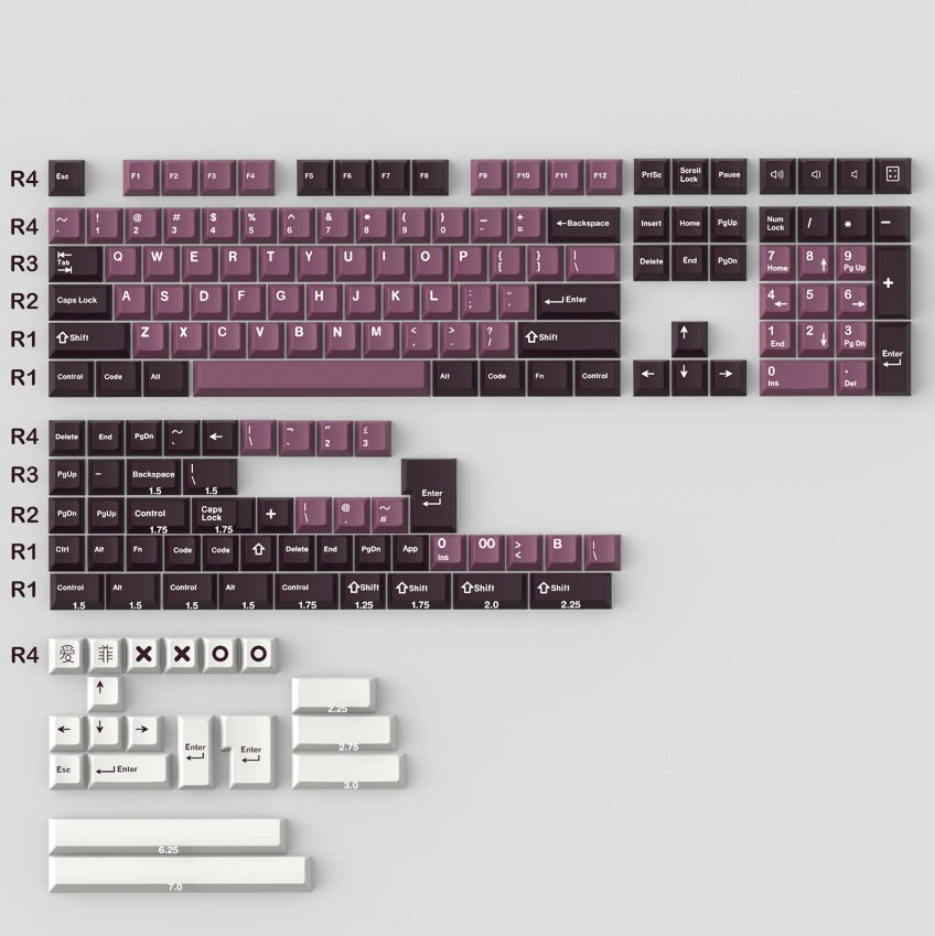 GMK Bingsu Inspired Replica Cherry Profile Pink Keycaps Set - Etsy