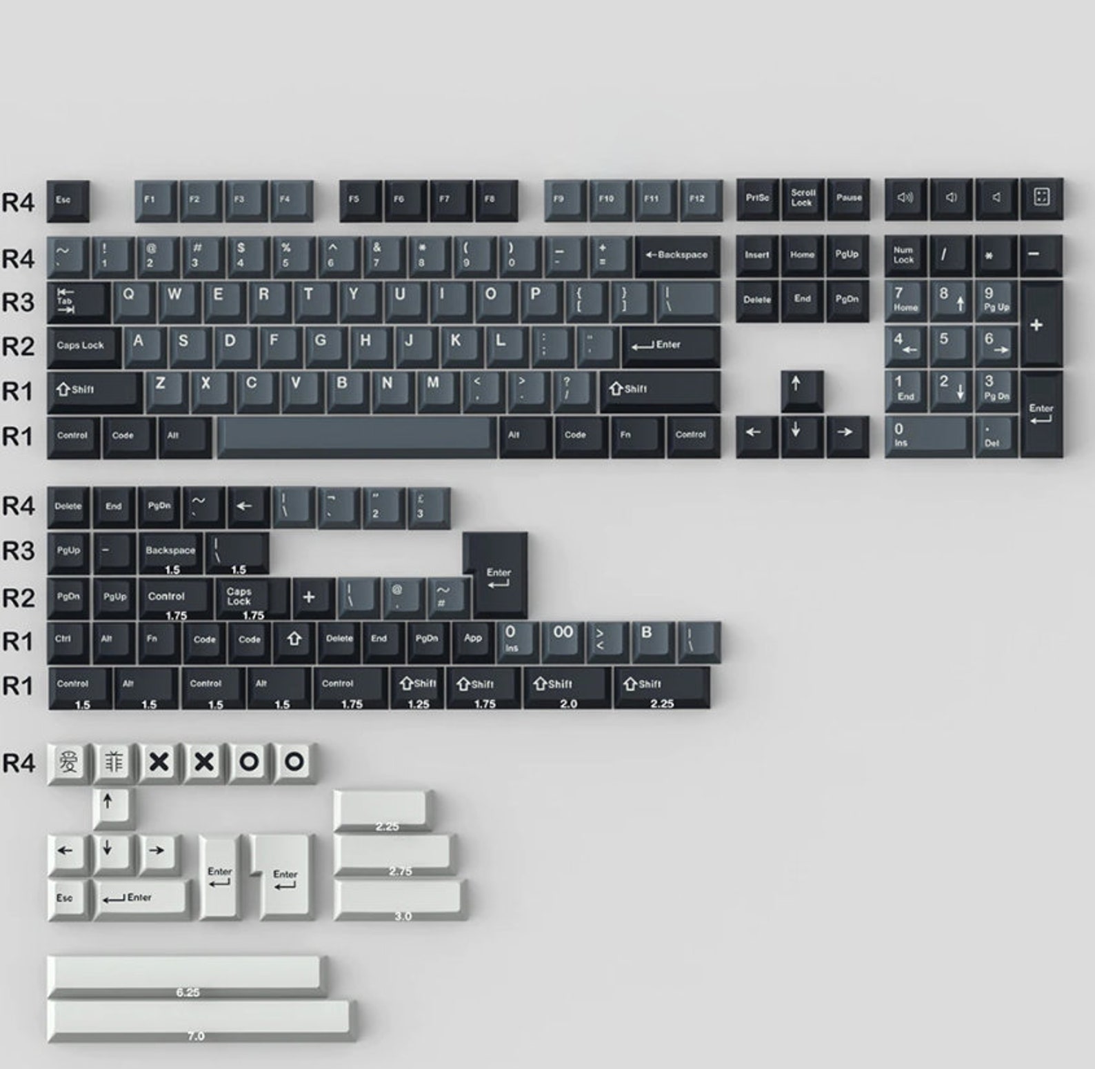 Replica Inspired GMK Apollo Cherry Profile ABS Double Shot - Etsy Canada