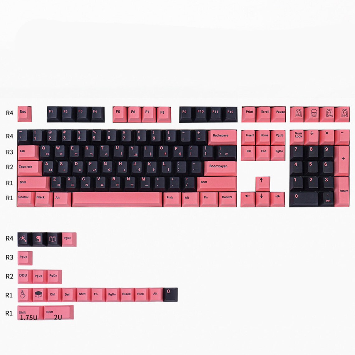 GMK Blackpink Inspired MX Cherry Profile Korean Japanese - Etsy