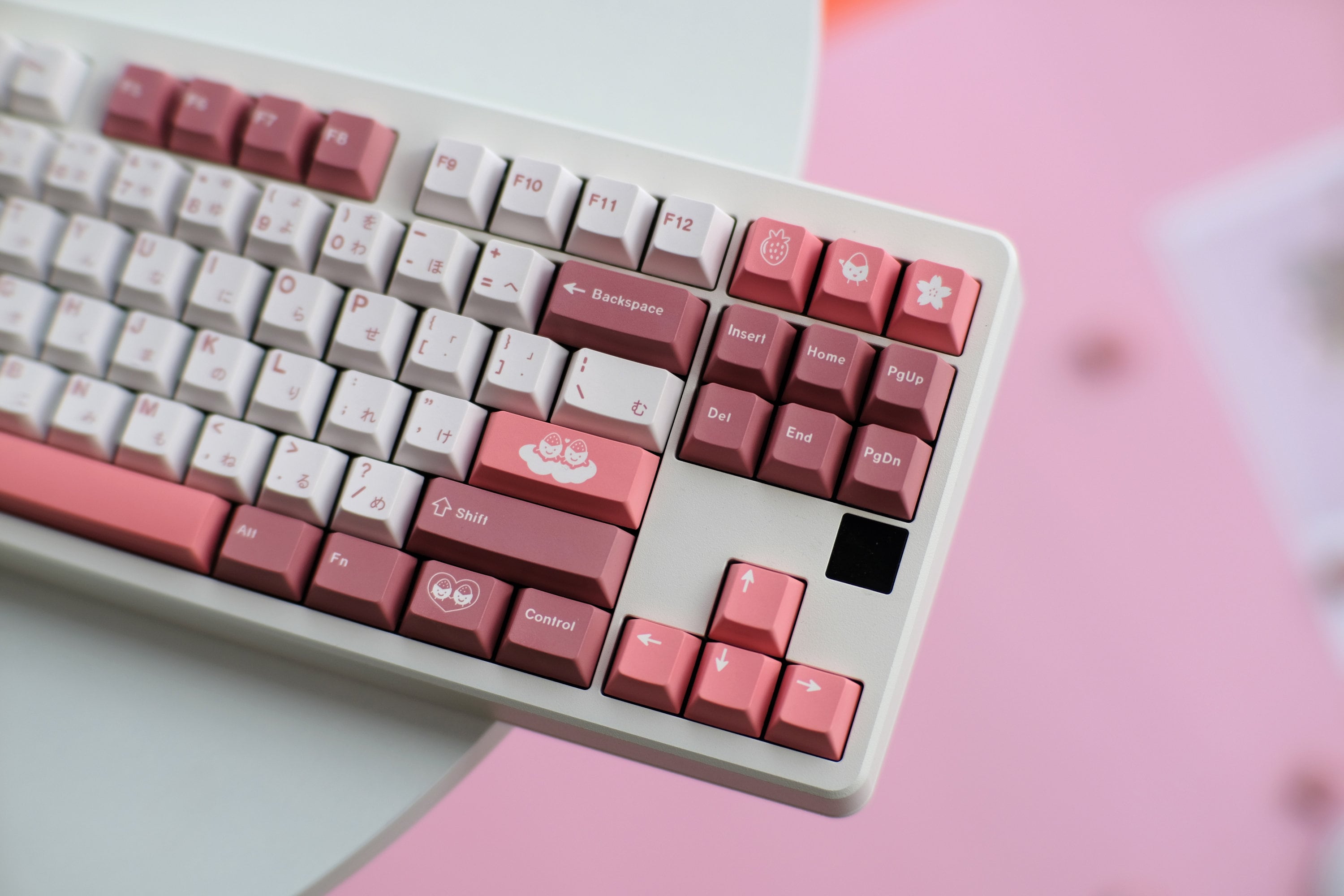 Replica GMK Daifuku Cherry Profile PBT Dye Sub Pink White - Etsy
