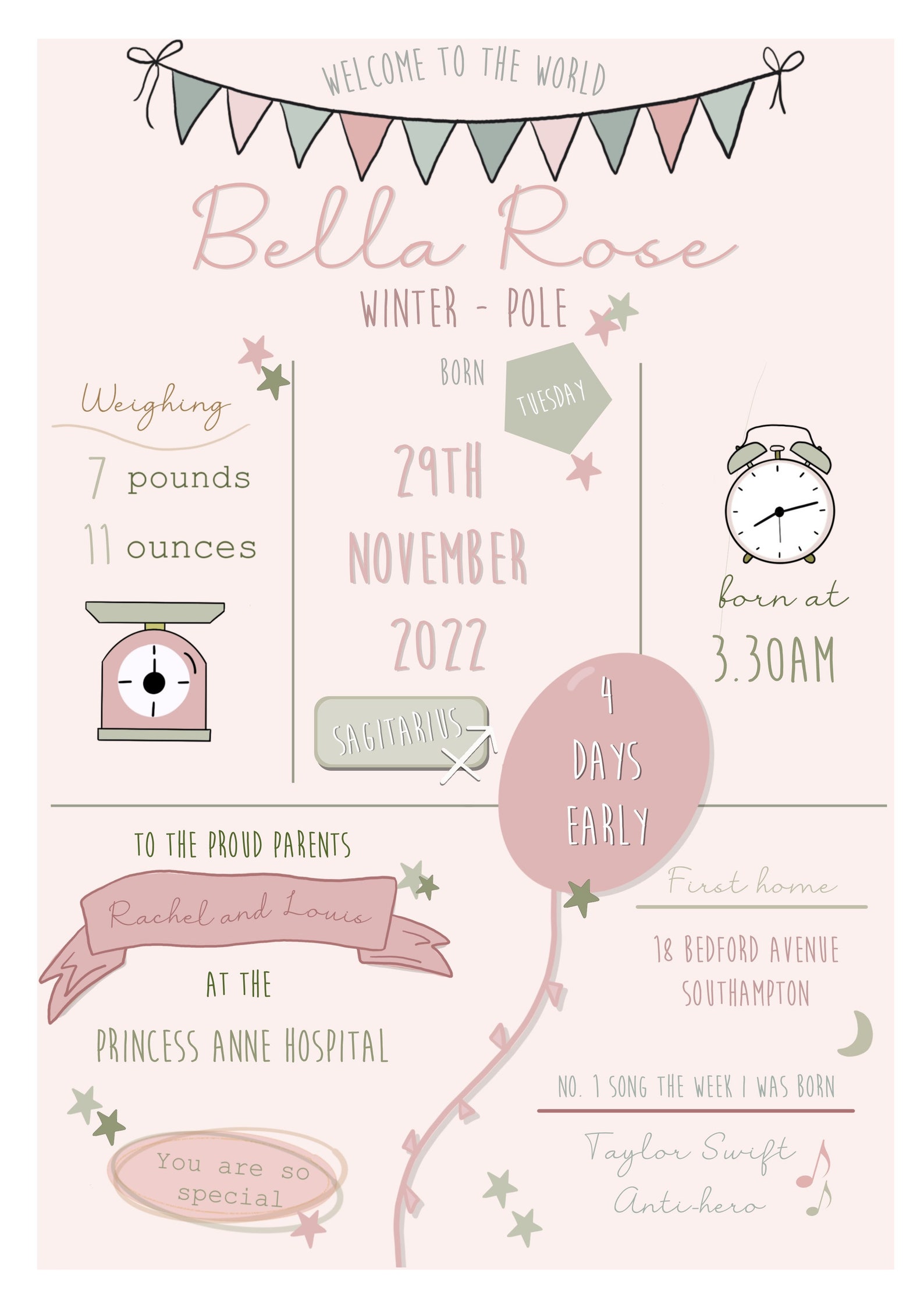 Milestone Poster, Day You Were Born Poster - Etsy