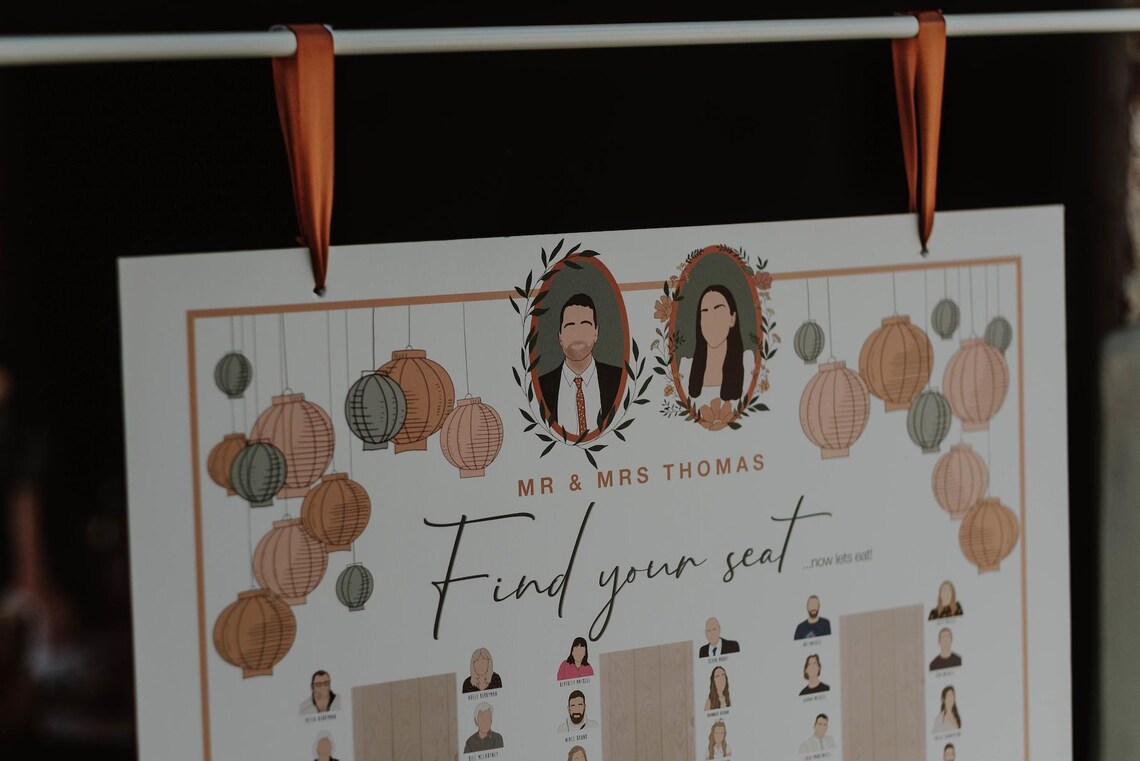 Personalised Seating Plan - Etsy