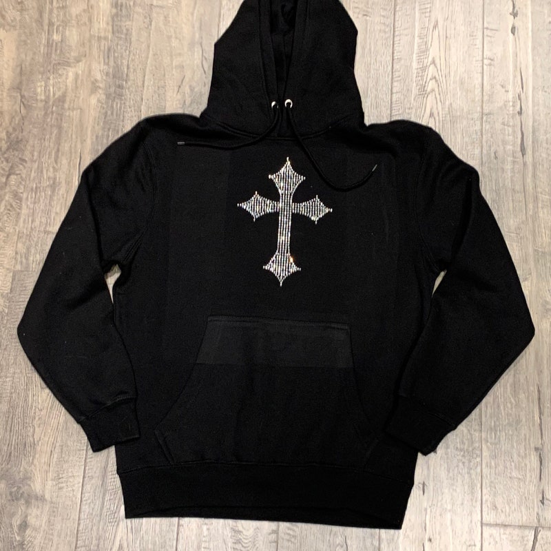 Rhinestone Hoodie - Etsy