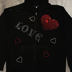 Love Heart Zip Up - Etsy