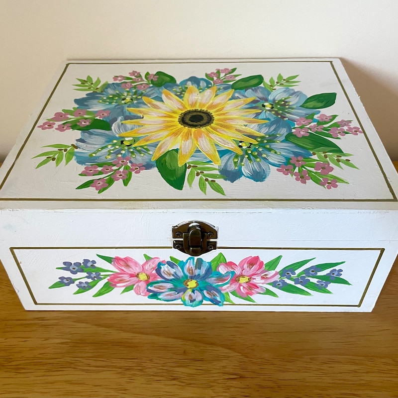 Hand Painted Jewelry Box - Etsy