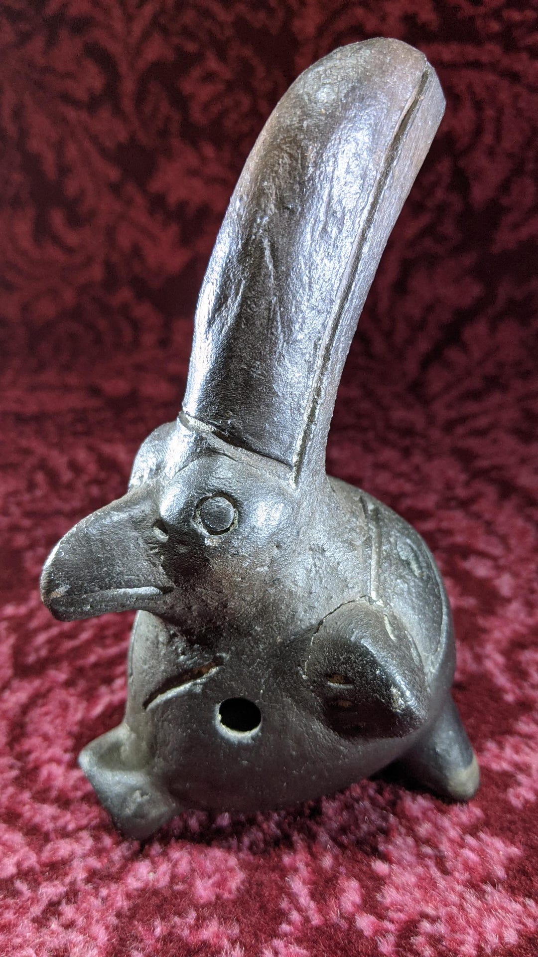 Vintage Indigenous Style Pottery Whistle Figurine Bird Medium Loud - Etsy