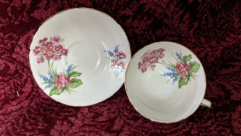 Vintage Sutherland Bone China Teacup and Saucer England Wide - Etsy