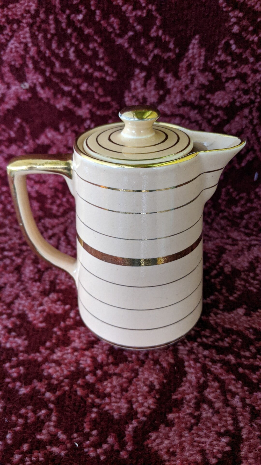 Vintage Sadler Hot Water Pitcher W/ Lid - Etsy