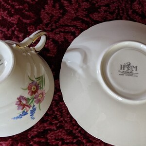 Vintage Sutherland Bone China Teacup and Saucer England Wide Bowl ...