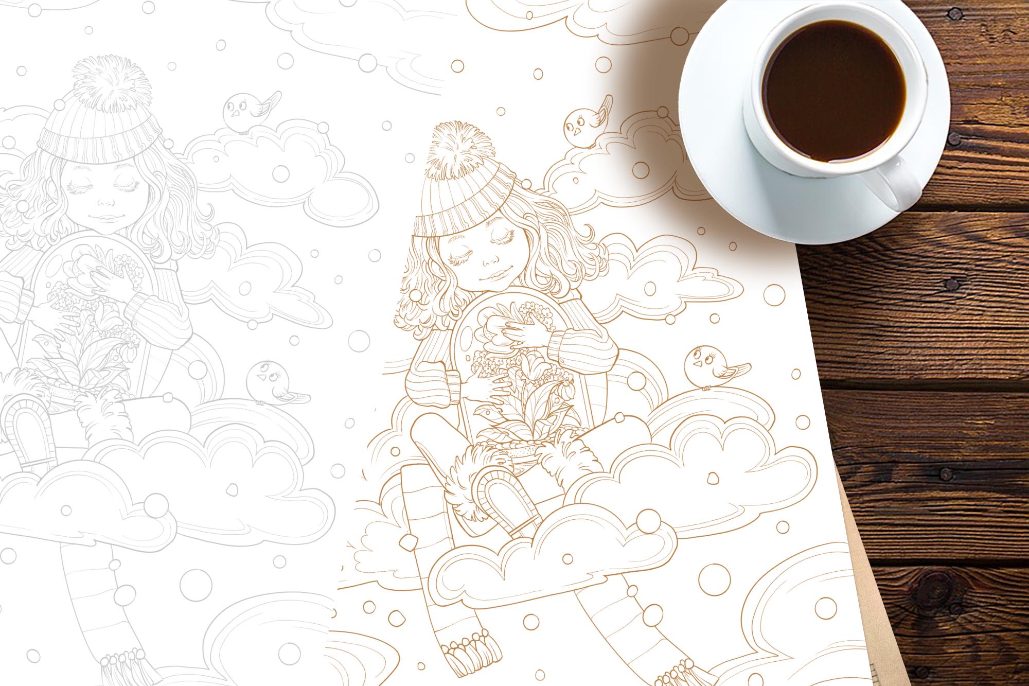 Winter Weather - Printable Coloring Page for Children and Adults - Etsy