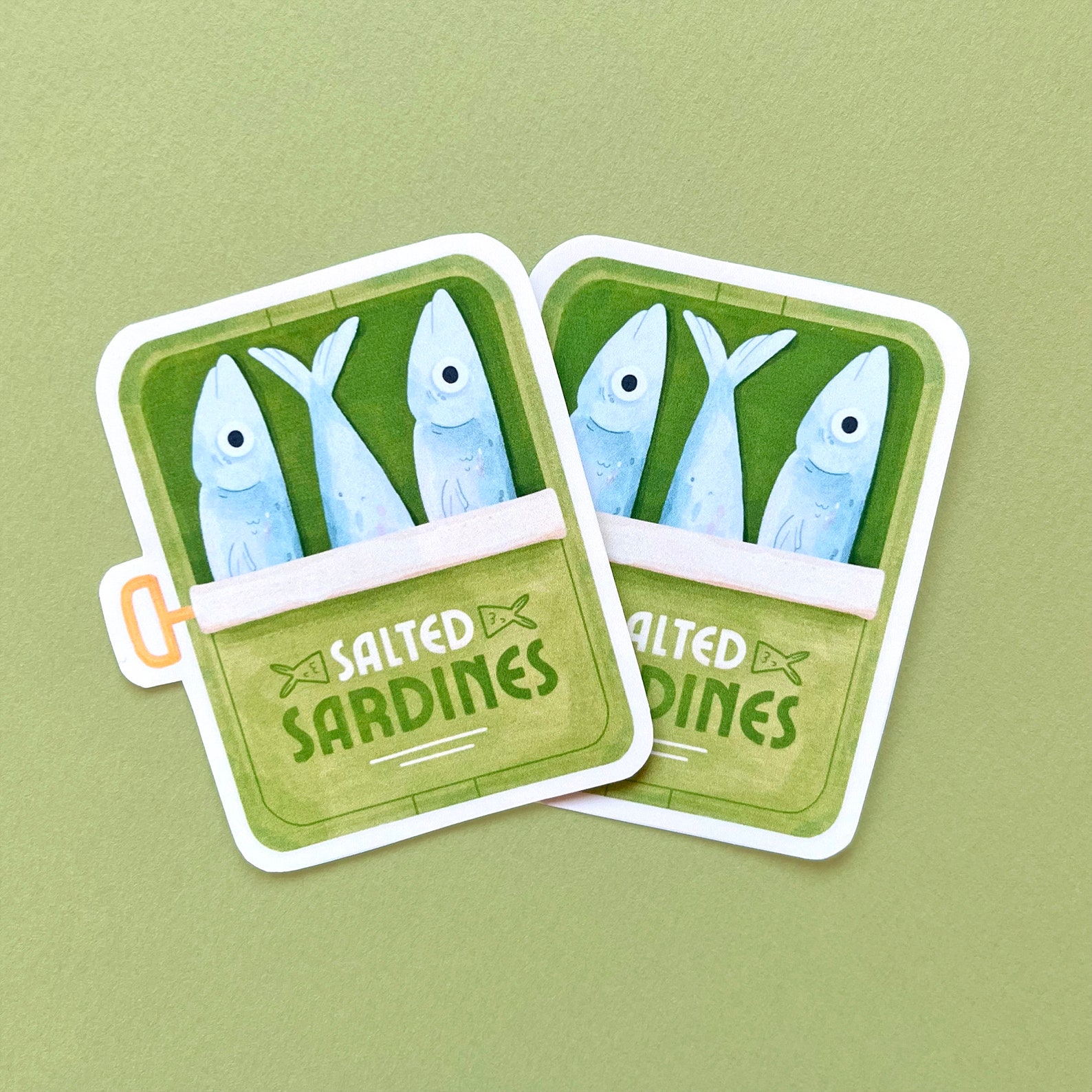 Salted Sardines - Handmade Glossy Vinyl Sticker - Etsy