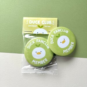 Duck Fanclub Member - Button Badge Pin 50mm / 2 Inch - Etsy