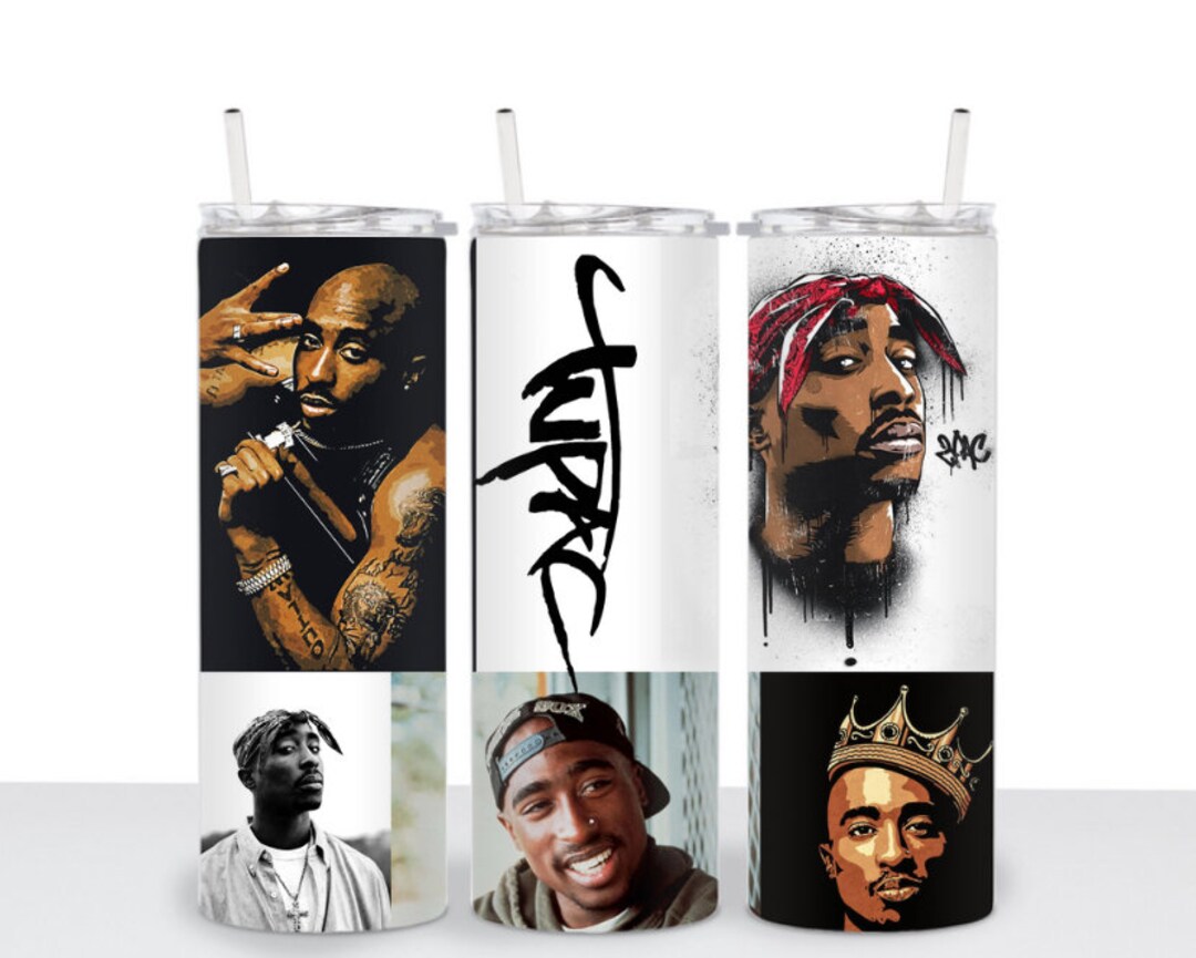 Tupac Tumbler Wrap 2pac Digital Download Rapper Sublimation Tumbler ...