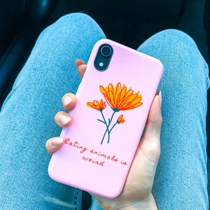 Eating Animals is Weird Vegan Phone Case iPhone & Samsung - Etsy