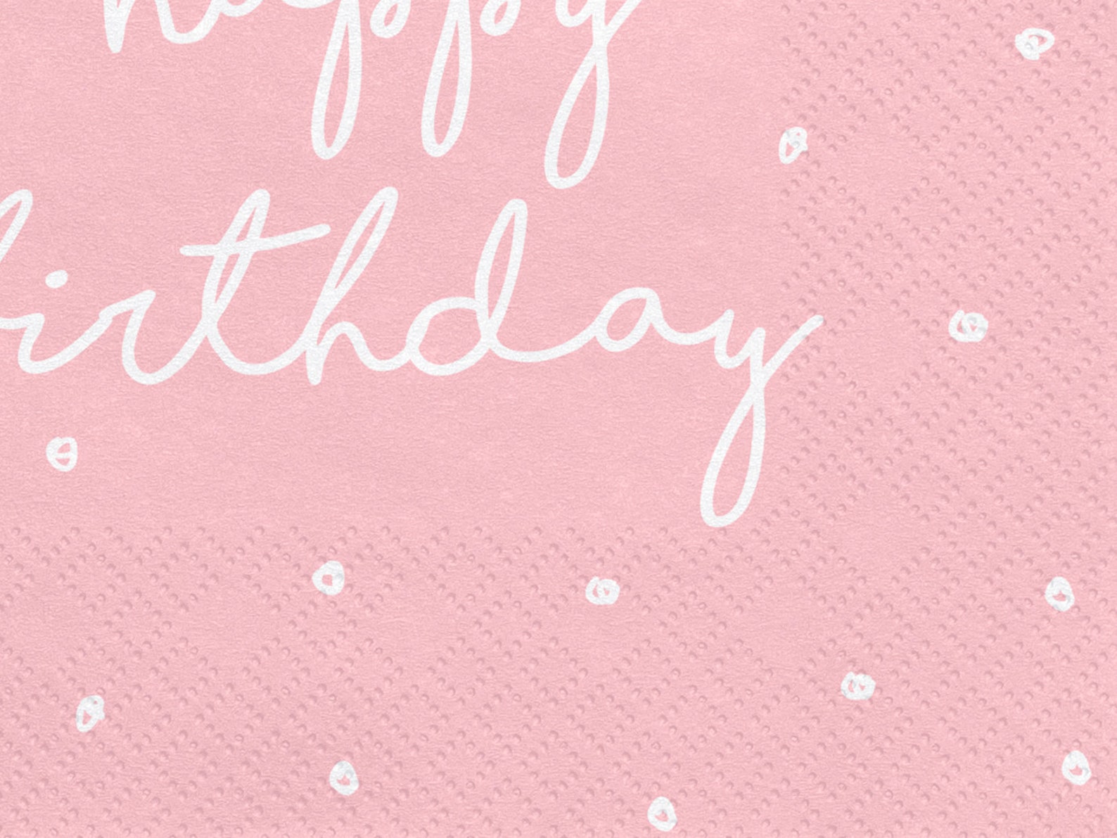 20 Happy Birthday Pink Napkins Party Tableware Princess - Etsy