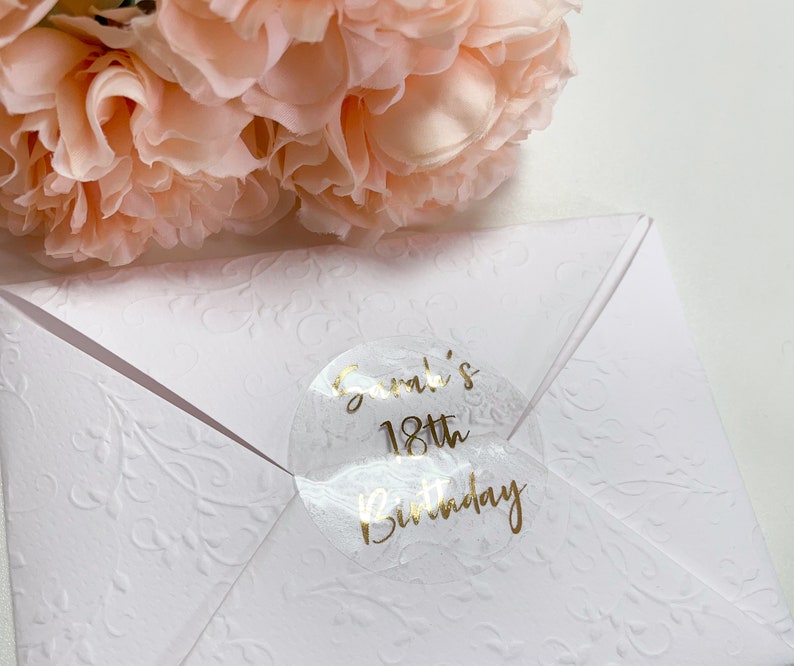 18th Birthday Party Stickers Foil Labels Eighteenth Birthday | Etsy