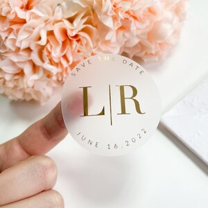 Custom Gold Wedding Stickers Foil Wedding Labels Rose Gold | Etsy