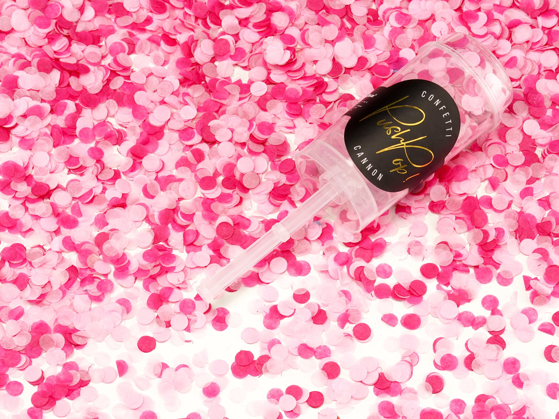 Pink Wedding Confetti Popper, Birthday Confetti Push Pops, Valentine ...