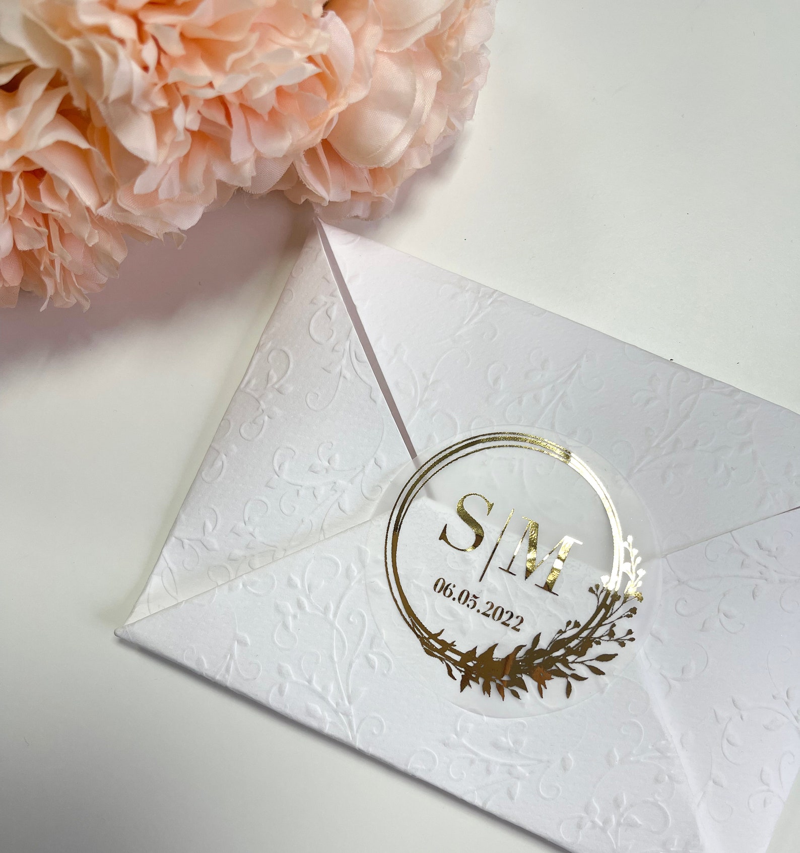 Gold Wedding Stickers Foil Wedding Labels BULK Packs Foil - Etsy