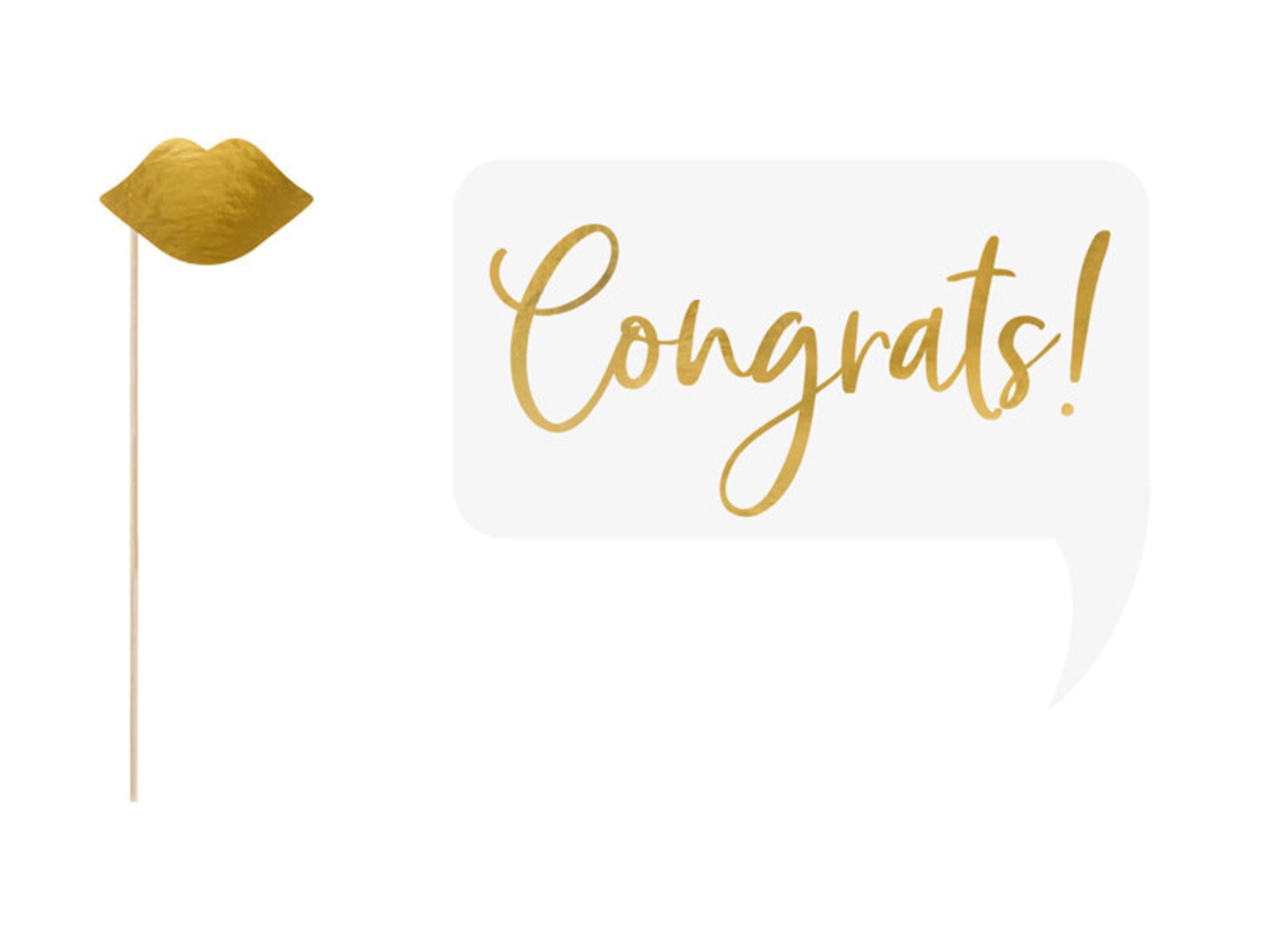 10 Gold Photo Props, Gold Wedding Party Decor, Wedding Photo Booth ...