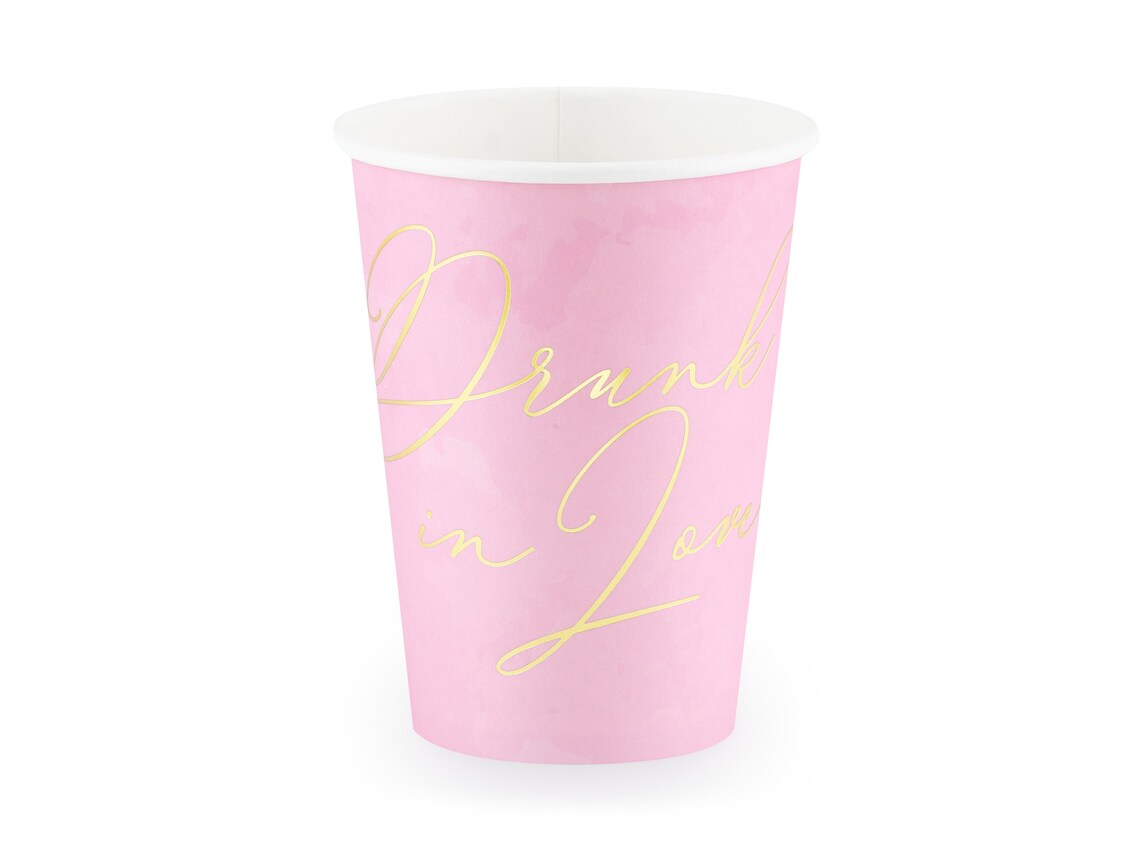 6 Drunk in Love Cups Hen Party Pink Team Bride Party Cup - Etsy