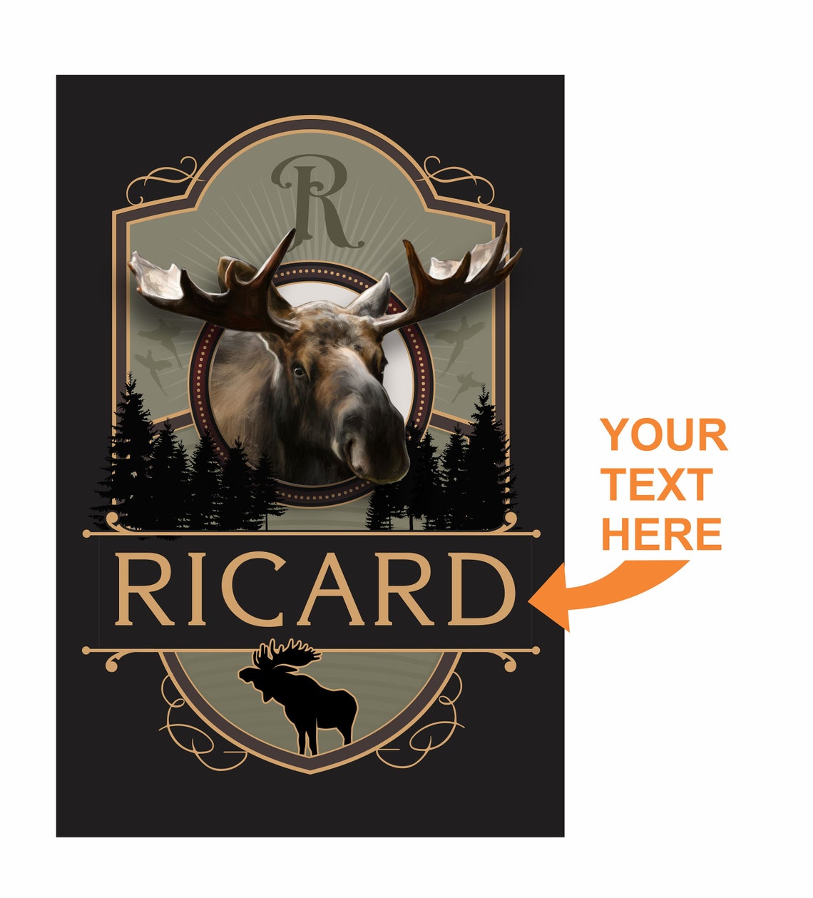 PERSONALIZED MOOSE SIGN - Etsy