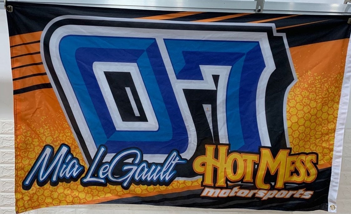 CUSTOM RACING FLAG 3 Ft X 5 Ft One Sided Short Track - Etsy