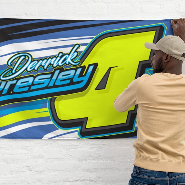 Personalized Dirt Racing Flag - Etsy UK