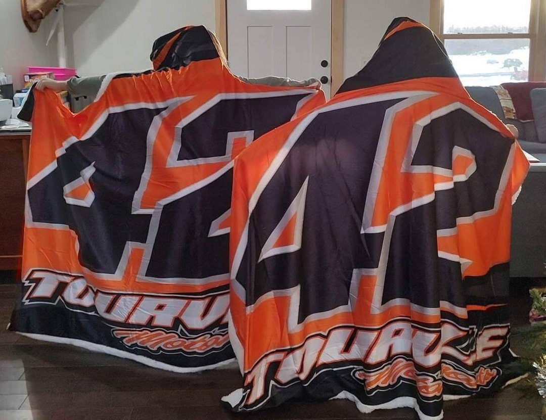 Custom Designed Racing Hooded Blanket Set of 4 - Etsy