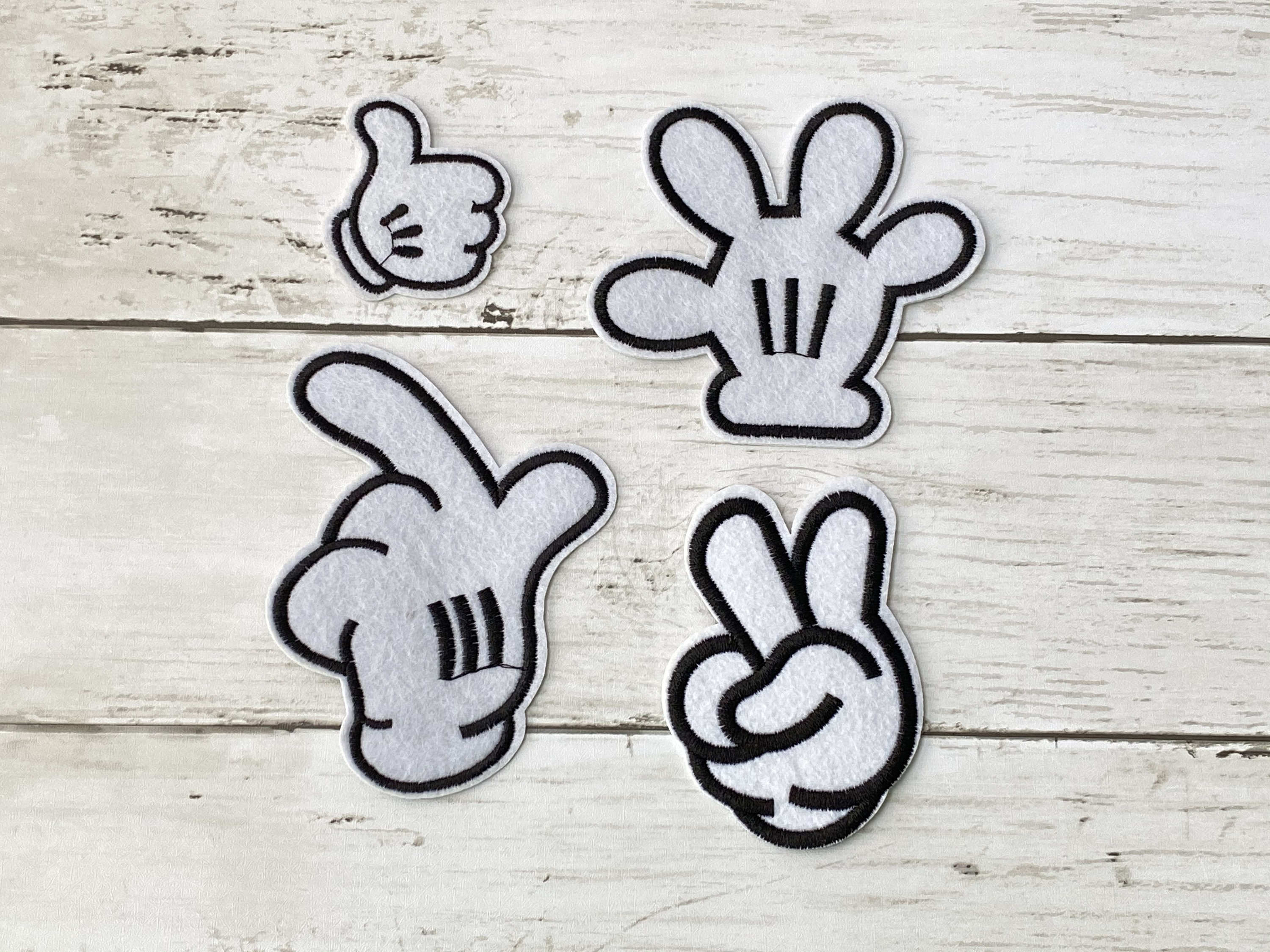 Mickey Mouse Hand Patch Iron-on Patch Disney Patch Jacket | Etsy