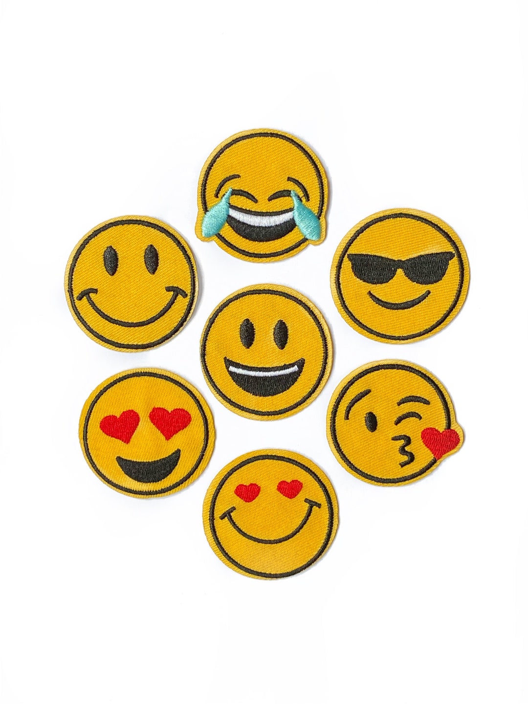 Emoji Patch, Iron-on Patch, Jacket Patch, Patch for Jacket, DIY - Etsy