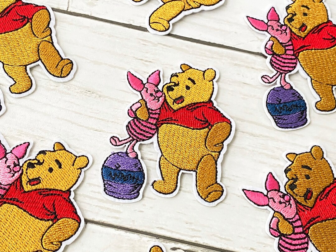Pooh & Piglet Patch, Winnie the Pooh, Movie, Iron-on Patch, Disney ...