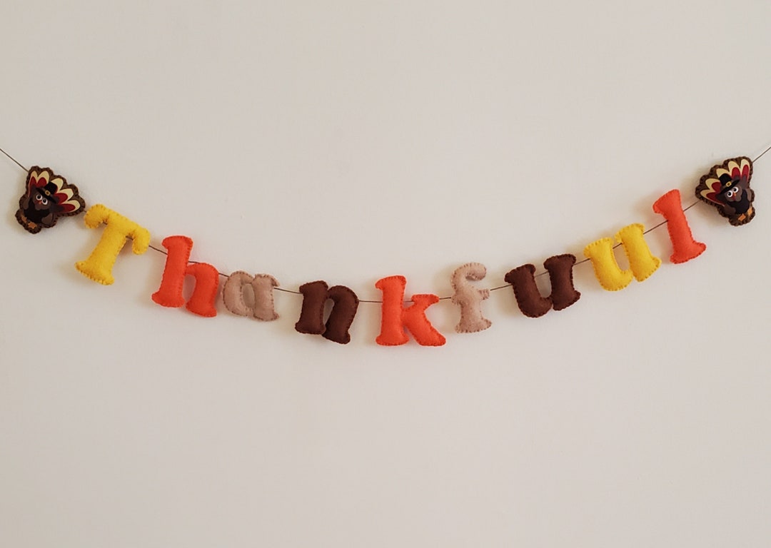 Thanksgiving Garland - Thankful Garland - Turkey Garland - Fall Decor ...