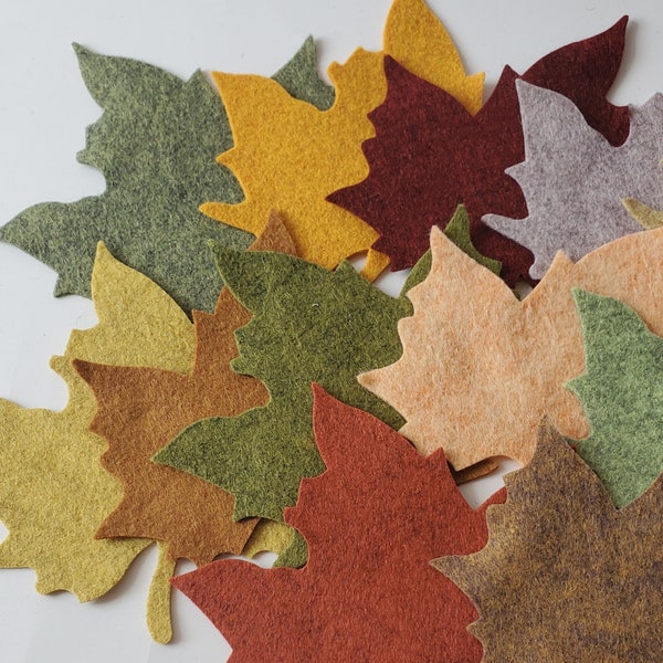 Felt Leaves - Etsy