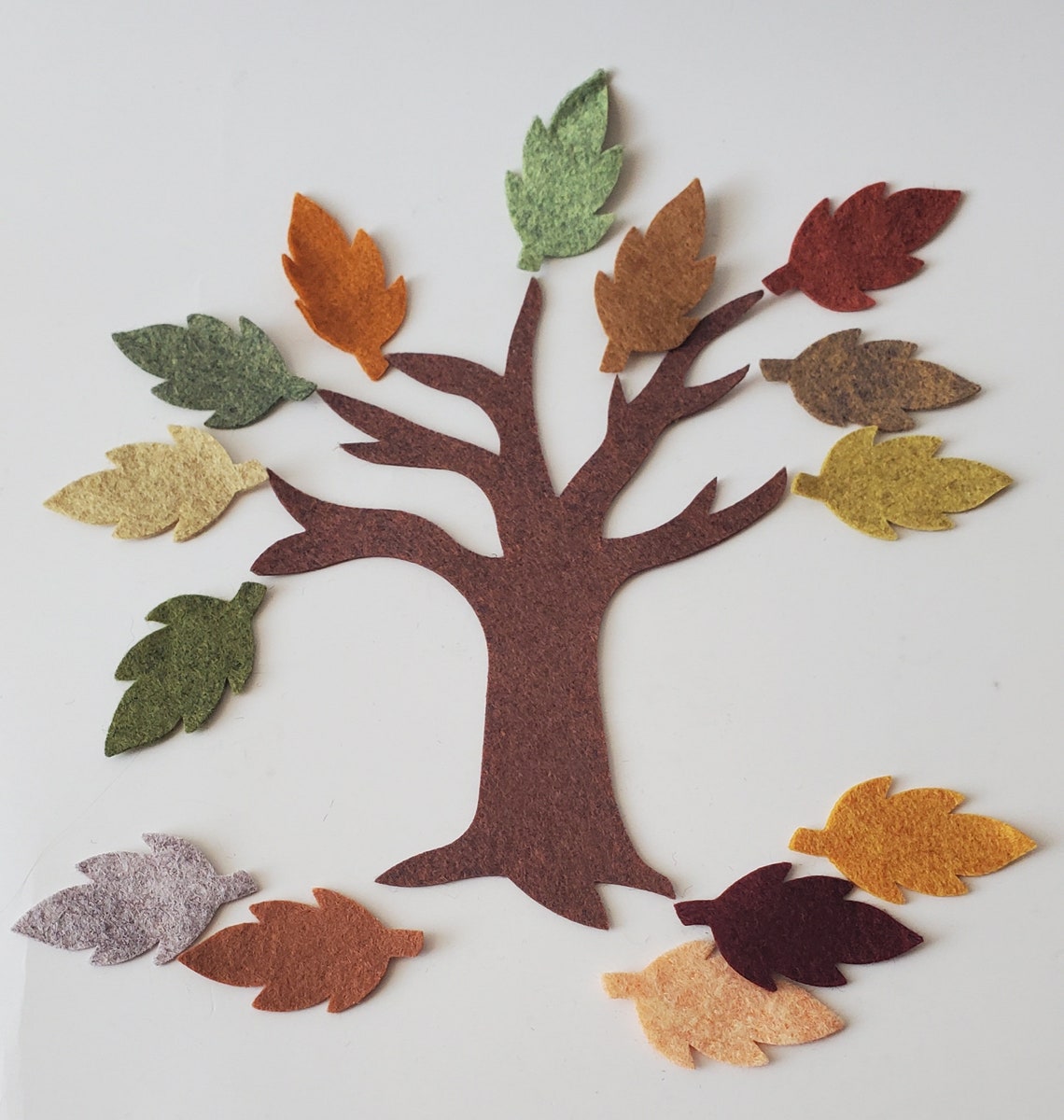 Fall Harvest Felt Leaves Wool Blend Felt Fall Leaves Fall - Etsy