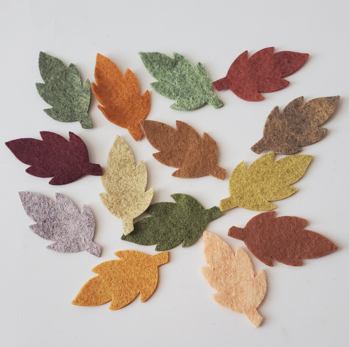 Fall Harvest Felt Leaves Wool Blend Felt Fall Leaves Fall - Etsy