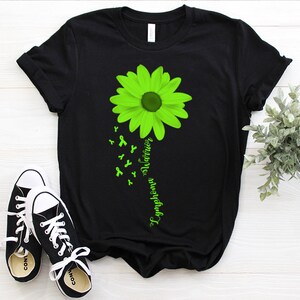 Non Hodgkins Lymphoma Warrior Flower Ribbon Lime Green Awareness ...