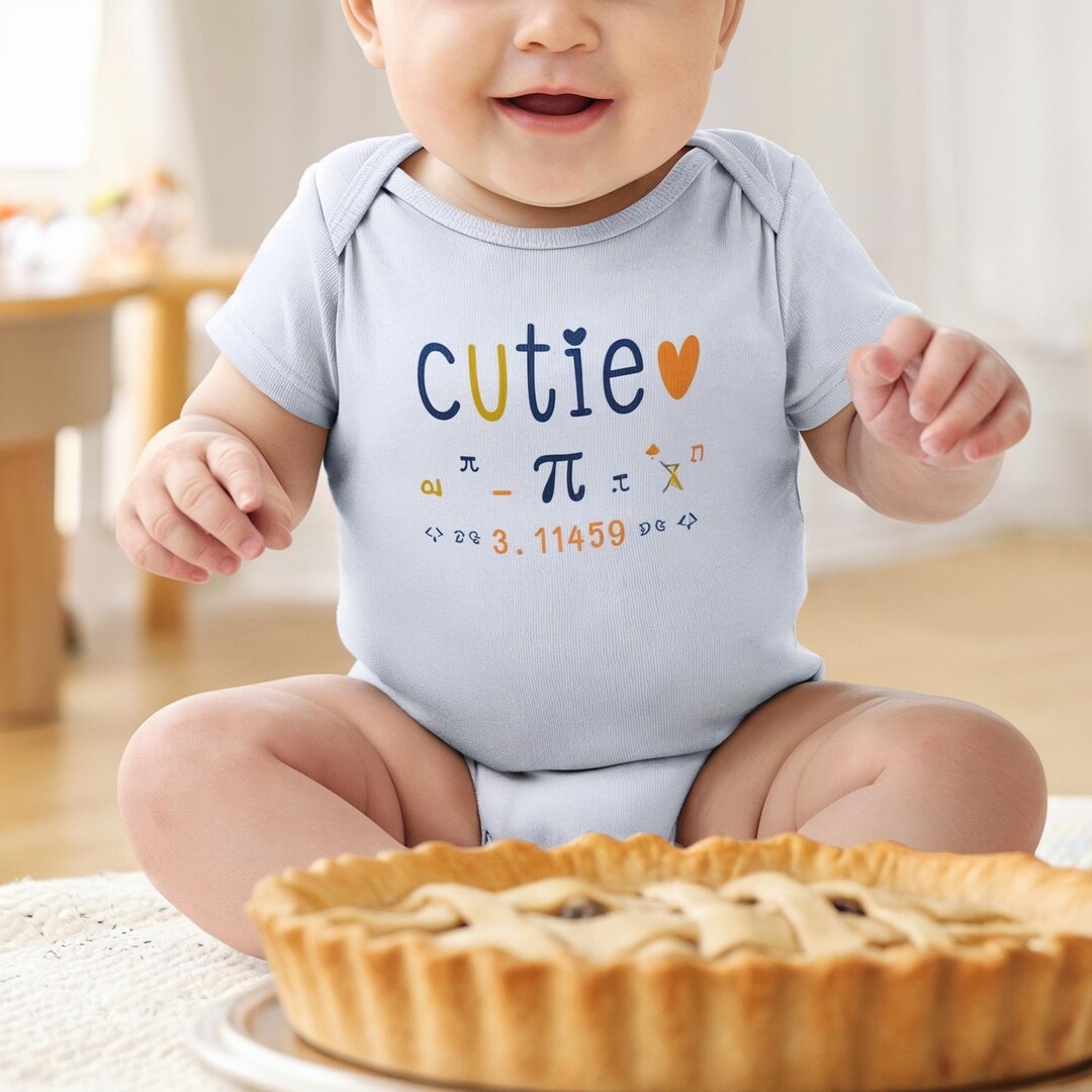 Cutie Pi Symbol Outfit Infant One Piece Pi Day Funny Baby Bodysuit Math ...