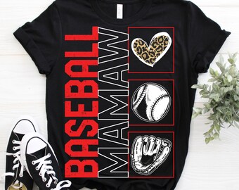 Baseball Mamaw Shirt - Etsy