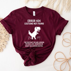 Halloween Error 404 Costume Not Found Lost Removed Never - Etsy