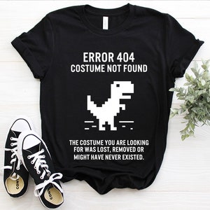 Halloween Error 404 Costume Not Found Lost Removed Never - Etsy