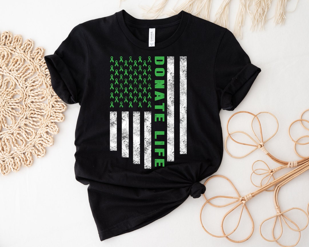 Donate Life USA American Flag Transplant Organ Transplantation ...
