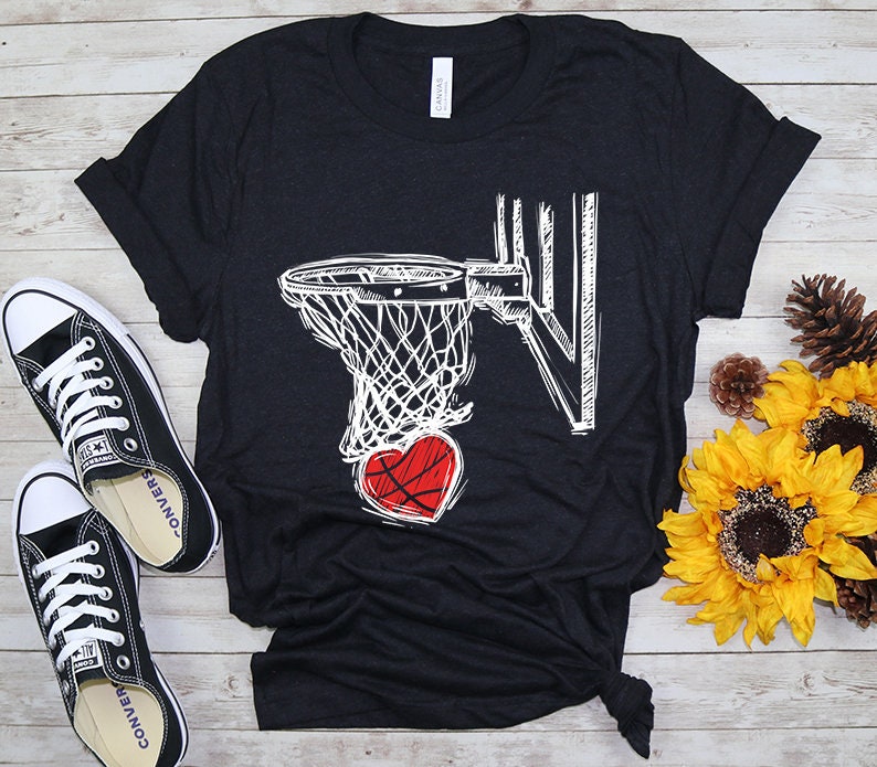 Basketball Valentines Day Love Cute Heart Basket Hoops Romance - Etsy