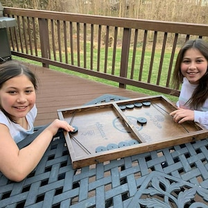 Handcrafted Customizable Tabletop Hockey Boards (pucket) - Etsy