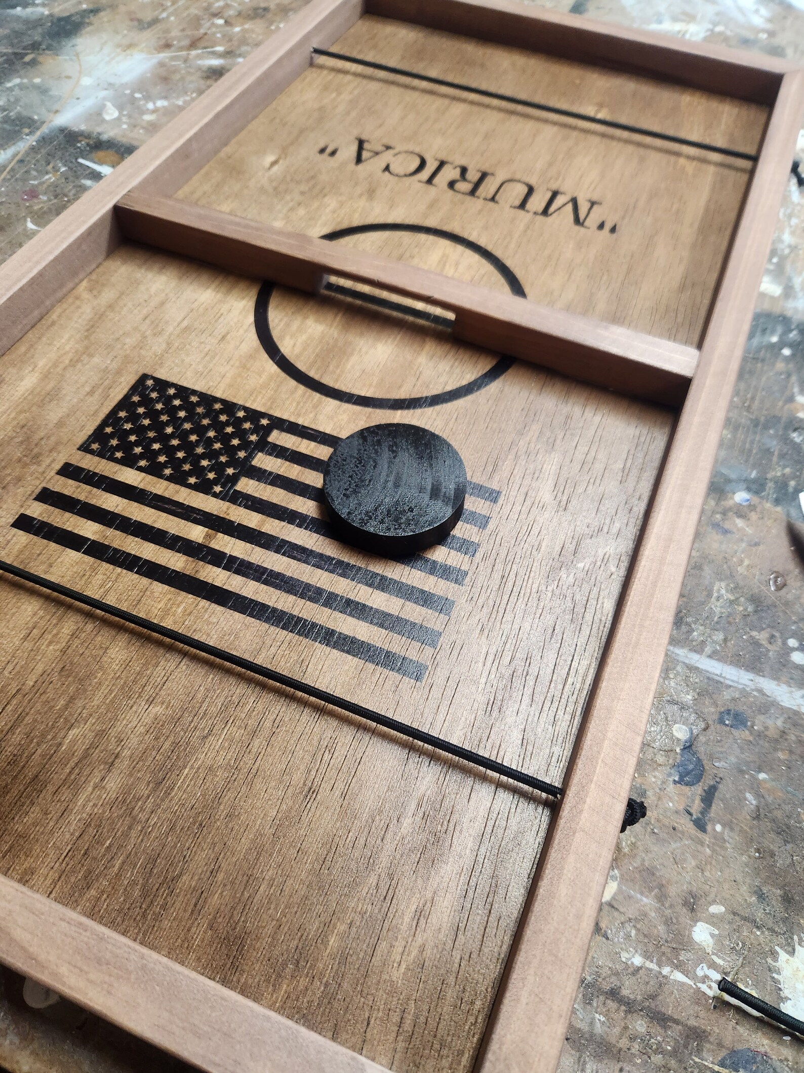 Handcrafted Customizable Tabletop Hockey Boards pucket - Etsy